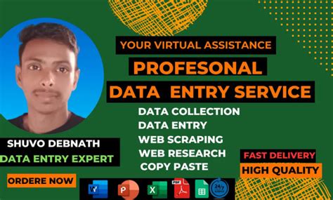Do Data Entryexcelweb Researchdata Scrapingcopy Pastetyeping Job By Shuvodebnath590 Fiverr