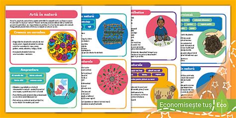 Avap Artă în Natură Cartonașe Cu Provocări