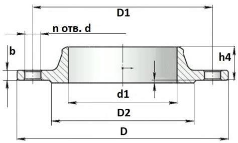 Размеры и вес фланцев Ду 200 по ГОСТ