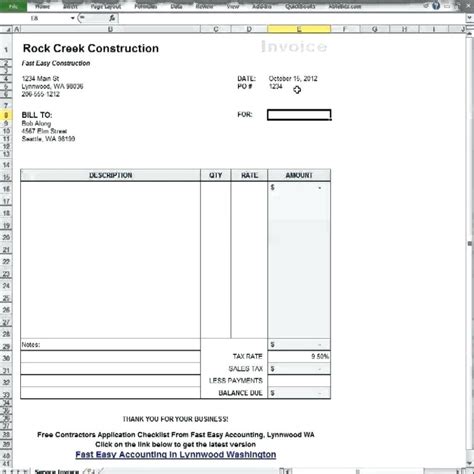 Cis Invoice Template Subcontractor Vat Sample Tax Example Excel In Cis
