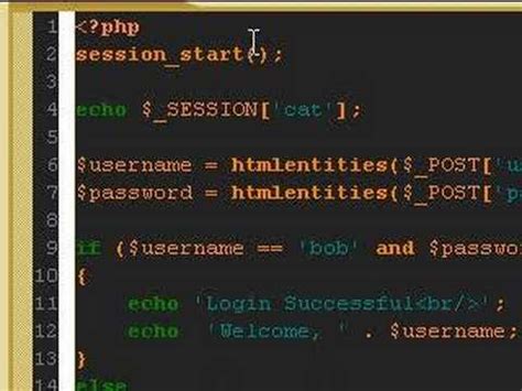 PHP Lesson Keeping User Logged In With Sessions YouTube
