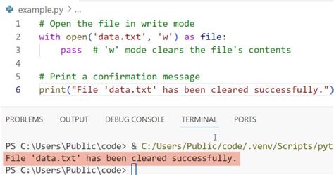 How To Clear A File In Python