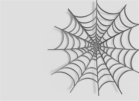 Premium Ai Image 3d Halloween Cobweb