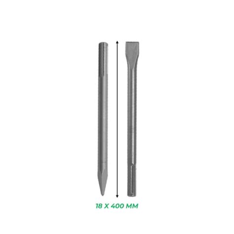 Flat And Pointed Chisel Set 18x400mm Construction Tools Implemental