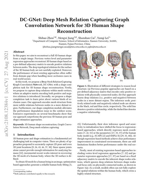 Dc Gnet Deep Mesh Relation Capturing Graph Convolution Network For 3d