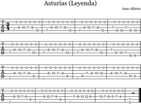 Asturias Leyenda För Gitarr Tabs Och Noter