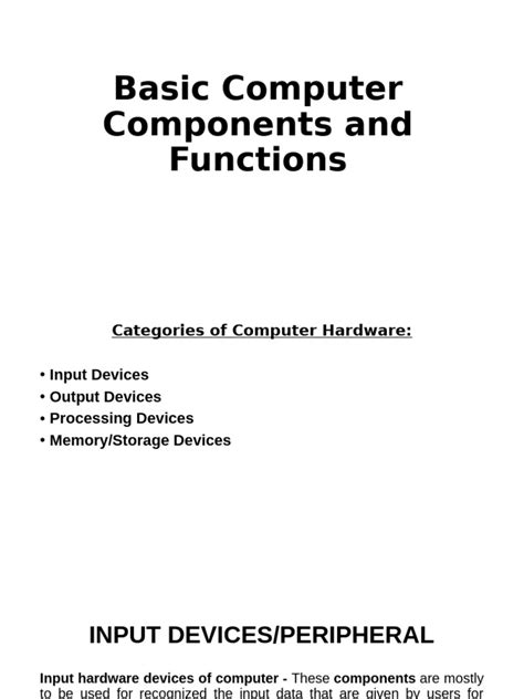 Chapter 1 Basic Computer And Their Functions Pdf Computer Data