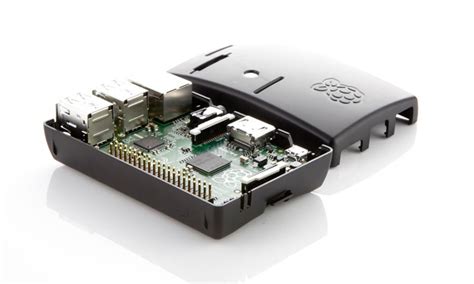 Корпус adafruit для raspberry pi 512mb b pi 2 pi 3 черный купить в