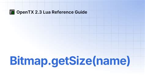 bitmap getsize name opentx 2 3 lua reference guide
