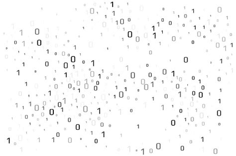 Binary Data Vector Design Element Digital Abstract Background Stock