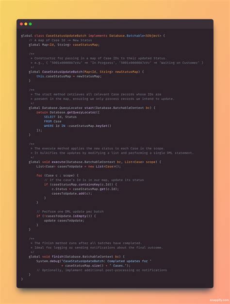Salesforce Batch Processing Apex Asynchronous Class Tech Tips Salesforce Enthusiasts