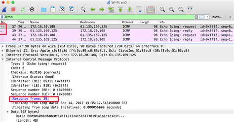 wireshark packet capture icmp appears no response seen programmer sought