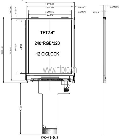 Màn hình LCD 2 4 ST7789 24Pin