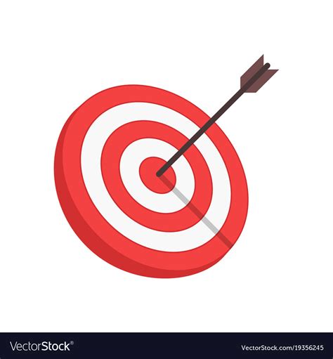 Target And Arrow Royalty Free Vector Image Vectorstock