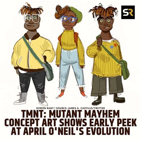 Early Concept Art Reveals Tmnt Mutant Mayhems Evolution Of April Oneil