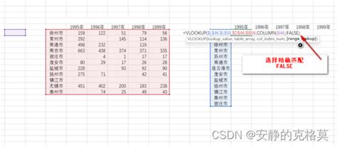 快速整理统计数据必备技巧：excel【vlookupcolumn】函数使用vlookup Column Csdn博客