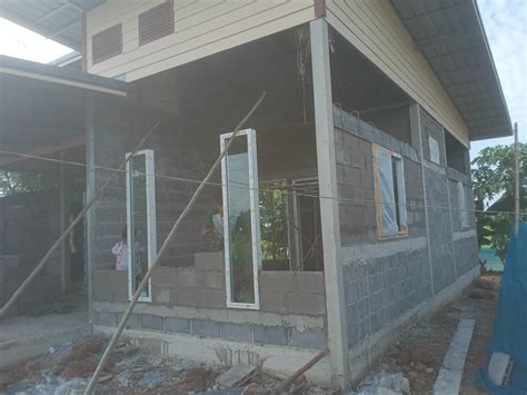📣ติดตั้งบานหน้าต่างpuvc และวงกบ 🏡🚪🧱ใกล้เสร็จแล้ว🏡 🌈💐💕 เอสพีอาร์ คอนสตรัคชั่น จำหน่ายวัสดุ
