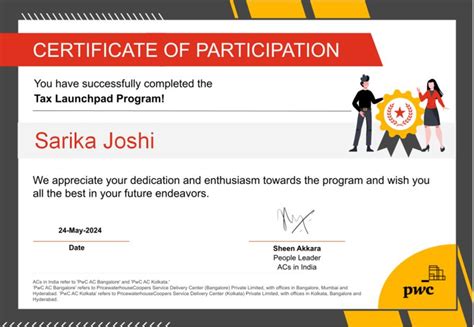 Sarika Joshi On Linkedin Pwc Taxlaunchpad