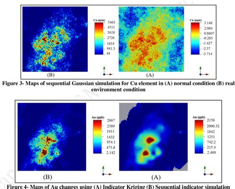 Maps Of Kriging Method For Cu Element In A Normal Condition B Real