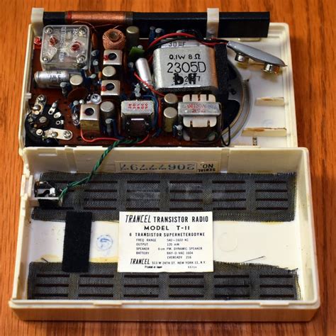 Vintage Trancel Excel Trading Group Transistor Radio Chassis View Model T 11 Am Band 6
