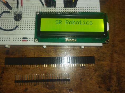 Sr Robotics Lcd 16x2 Alphanumeric Display For 8051 Avr Arduin Pic