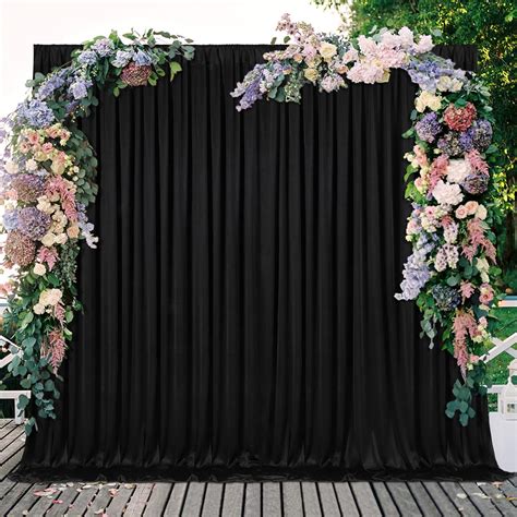 Black Curtains Backdrop10x10ft Backdrop Curtain Black