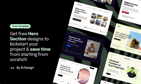 5 free hero sections to elevate your web design game figma