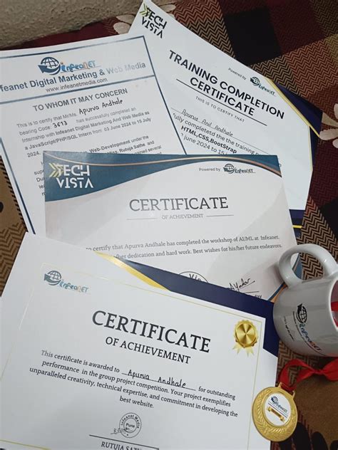 Apurva Andhale On Linkedin Internship Webdevelopment Achievement