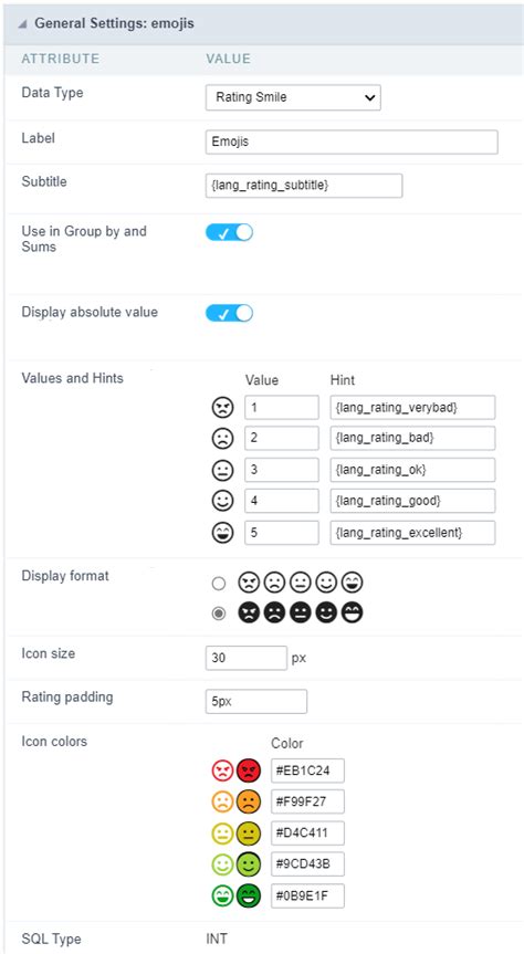 Grid Rating Smile Field Scriptcase Low Code Documentation