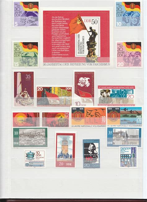 Ddr Stamps Late 70s Rphilately