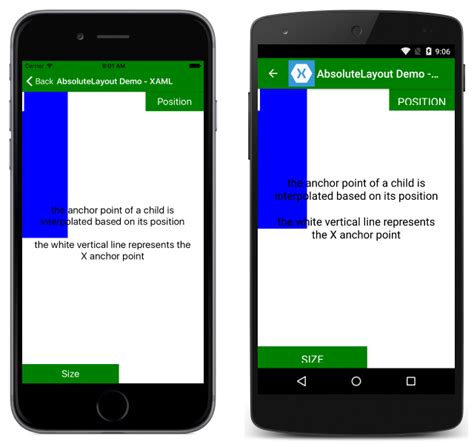 xamarinforms absolutelayout xamarin microsoft docs create a single page