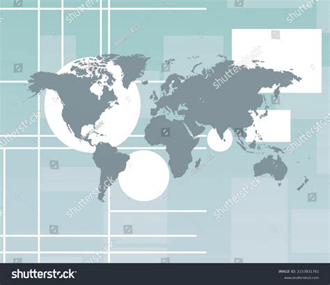 World Map Illustration Geoetric Shapes 库存插图 2153831761 Shutterstock