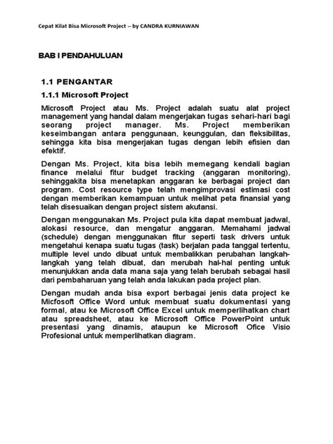 Tutorial Ms Project Untuk Proyek Konstruksi Episode 1 Pdf