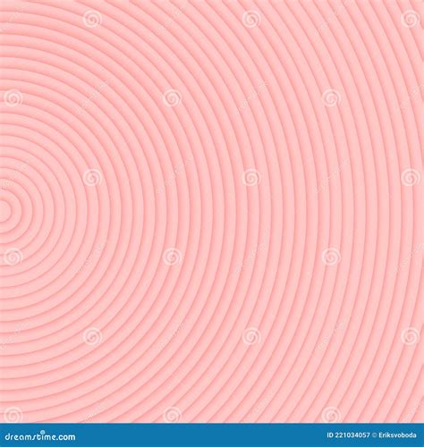 Concentric Circles Radial Geometric Shapes Monochrome Color Minimalistic Design Vector