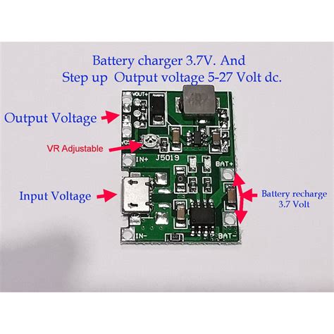 Module ชาร์จแบตเตอร์รี 3 7v ไฟเข้ามี2รุ่น Micro Usb Typec 5volt ไฟ