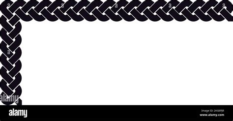 L Shaped Border Made With Celtic Knots To Use In Designs For St Patrick S Day Stock Vector