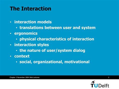 Ppt Mkt Project 1 And Mens Machine Interactie Slides Chapter 3 Dix Et Al The Interaction