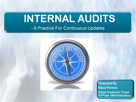 Internal Audit In Pharmaceutical An Essential Tool Ppt Business