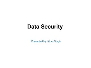 PPT Data Security PowerPoint Presentation Free Download ID