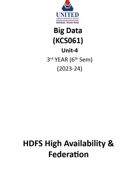 Bigdataunit 4 Pdf No Sql Apache Spark