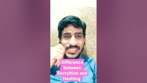 Difference Between Encryption And Hashing Youtube