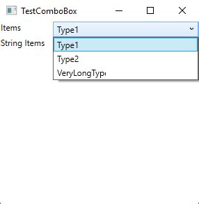 C WPF ComboBox Truncating Items Stack Overflow