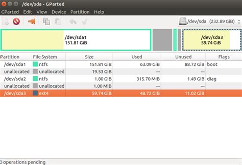 Partitioning Cant Resize Ext4 Partition Through Gparted On Ubuntu