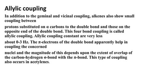 Aromatic Allylic Nmr Spin Spin Coupling Pptx