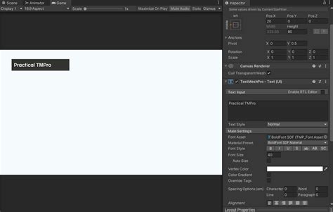 Practical Unity Text Mesh Pro 유령뱀