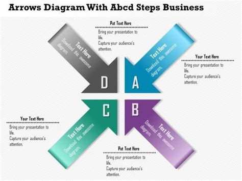 Consulting Slides Arrows Diagram With Abcd Steps Business Presentation