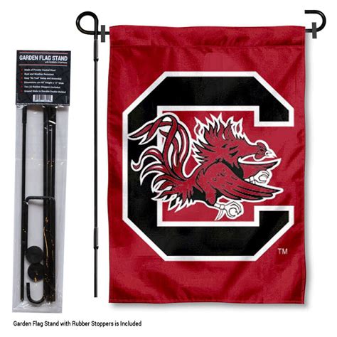 South Carolina Gamecocks Garden Flag And Stand State Street Products