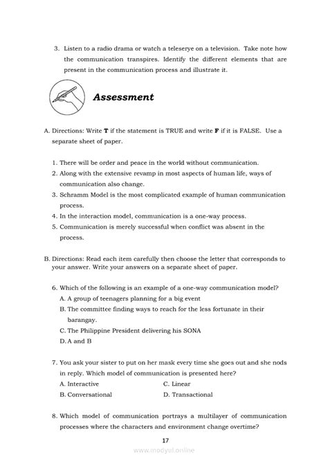Oral Communication In Context Module 2 Communication Models Shs Modules
