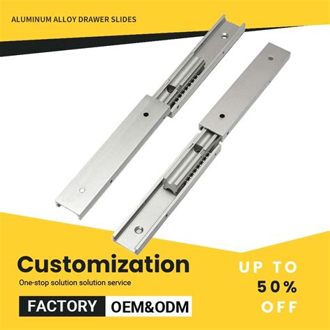 Furniture Drawer Slides Miniature Extended Cabinet Bearing Rails