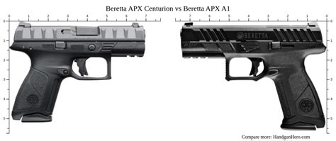 Beretta Apx Centurion Vs Beretta Apx Compact Vs Beretta Apx A Size Comparison Handgun Hero